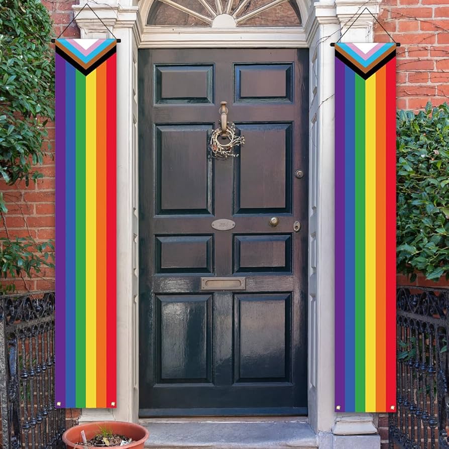Progress Pride Hanging Flag LGBT Decorations – Queer Lit