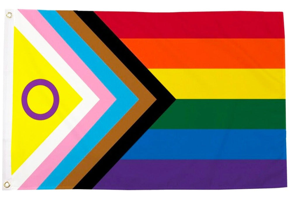 Intersex Inclusive Progress Pride Flag - Premium Quality (LGBT Accessories) – Queer Lit