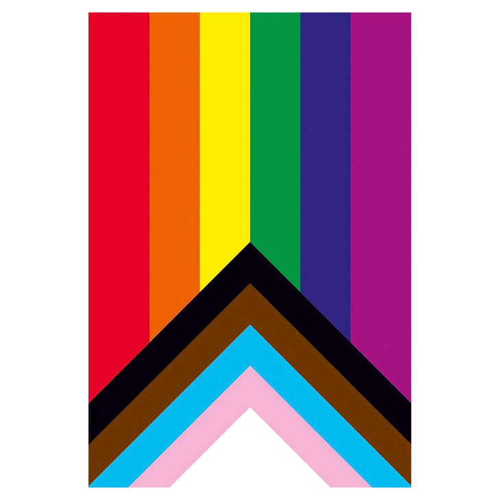 Progress Pride Flag Fridge Magnet – Queer Lit