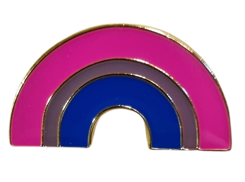 Bisexual Flag Rainbow Enamel Pin – Queer Lit