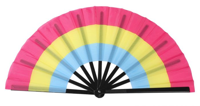 Large Pansexual Flag Cracking Fan (LGBT Accessories) – Queer Lit