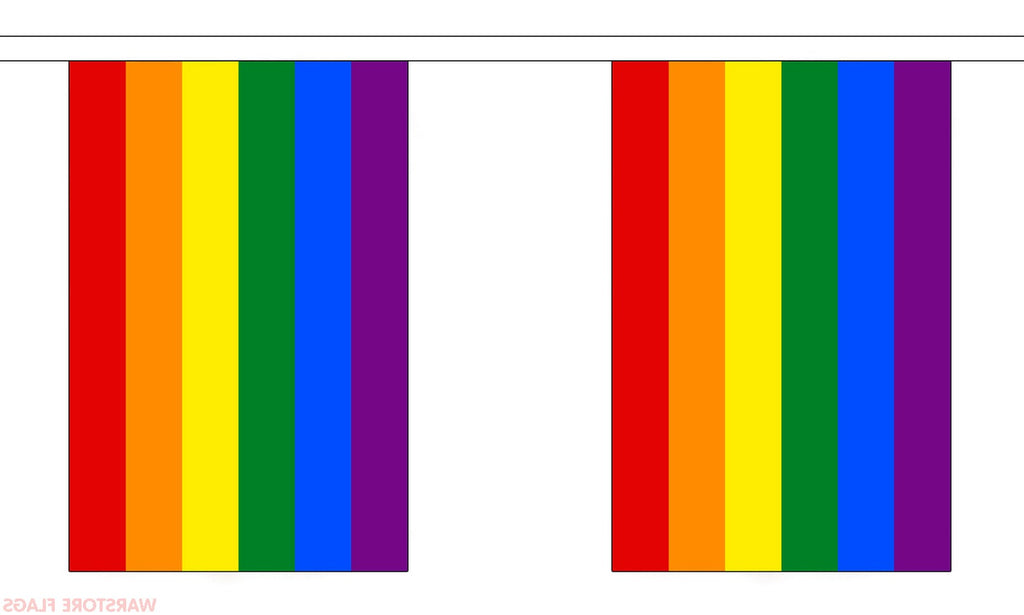 Gay Pride flag Bunting - 7 Meters (LGBT Decorations) – Queer Lit